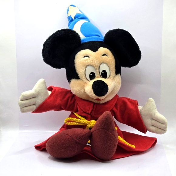 Disney | Toys | Walt Disney World Plush Mickey Mouse Fantasy Wizard ...